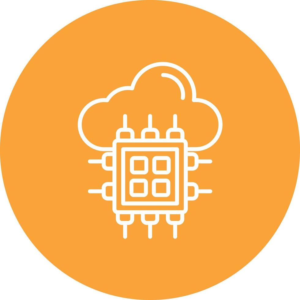 Data Processing Line Circle Background Icon 17619734 Vector Art at Vecteezy