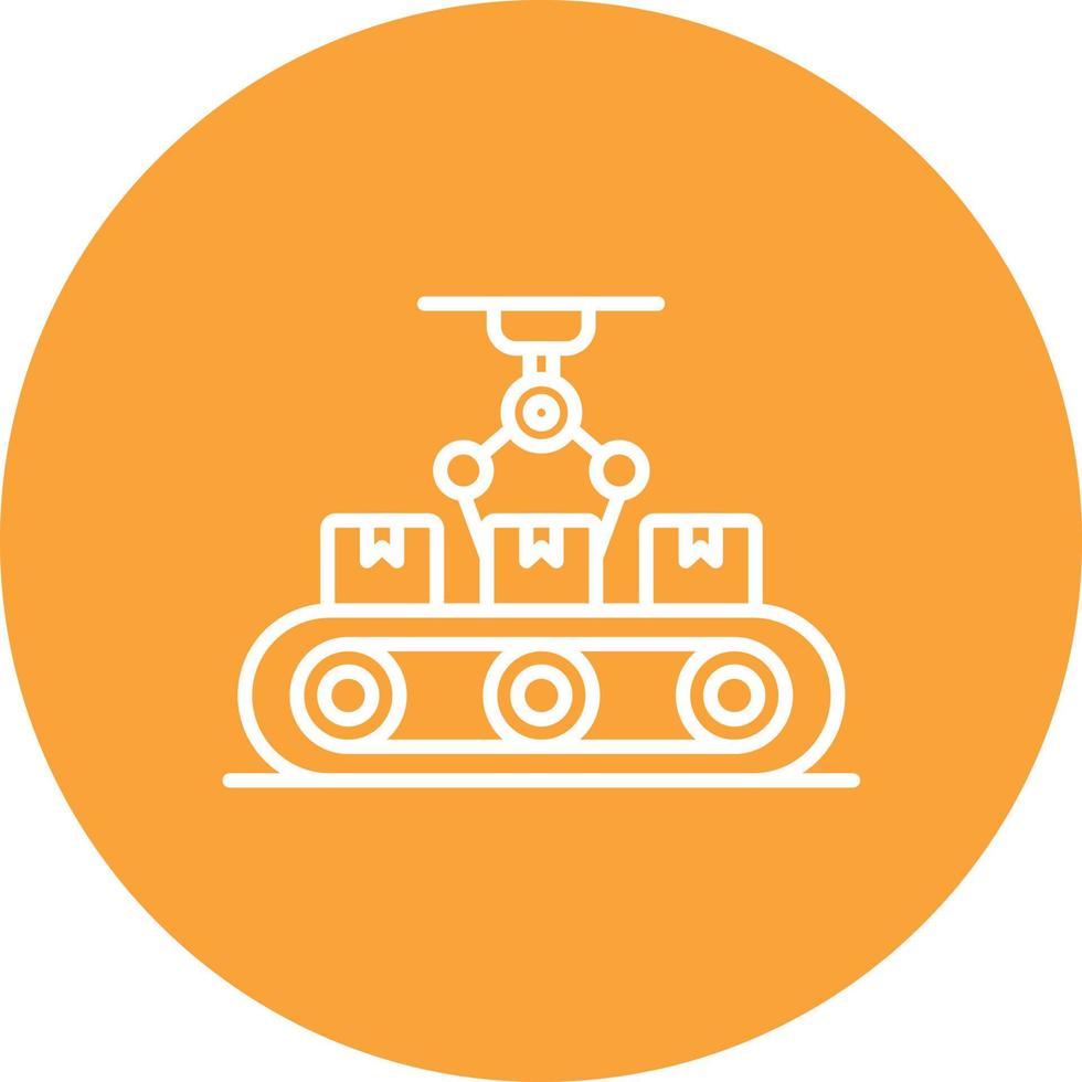 Automation Line Circle Background Icon 17619761 Vector Art at Vecteezy