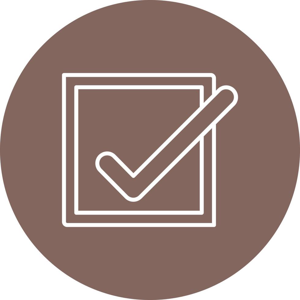 Checkbox Line Circle Background Icon 17623871 Vector Art at Vecteezy