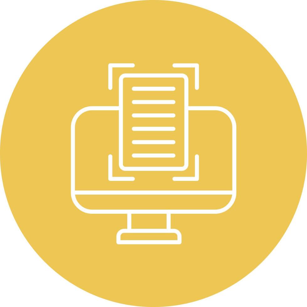 Screen Reader Line Circle Background Icon 17626644 Vector Art At Vecteezy