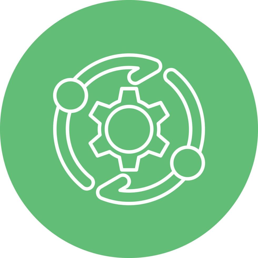 Process Line Circle Background Icon 17627594 Vector Art at Vecteezy