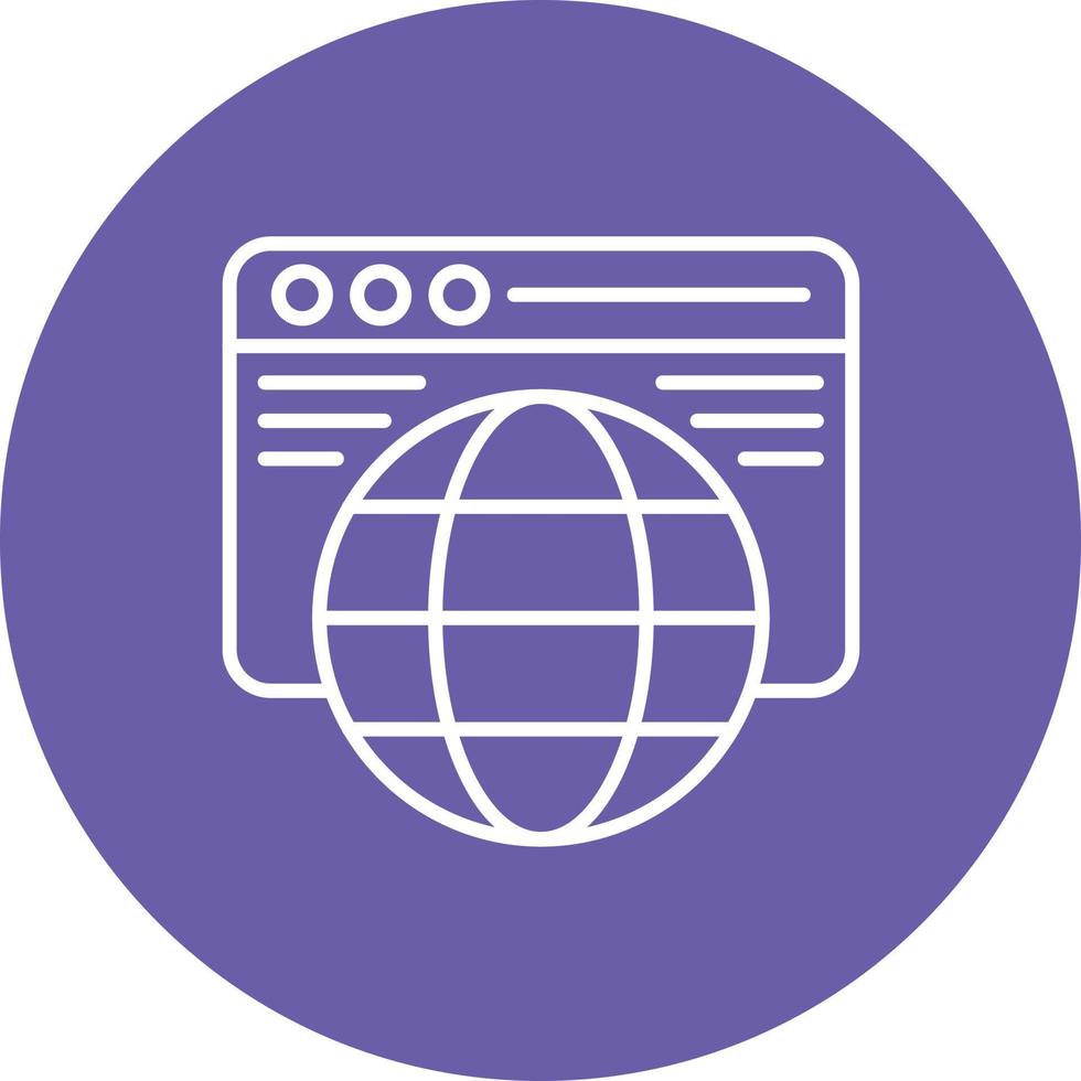 Website Line Circle Background Icon 17628000 Vector Art at Vecteezy