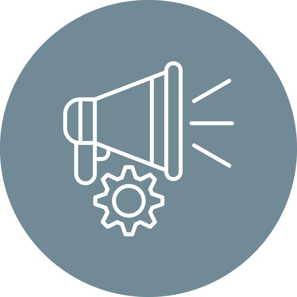 Campaign Optimization Line Circle Background Icon 17628079 Vector Art ...