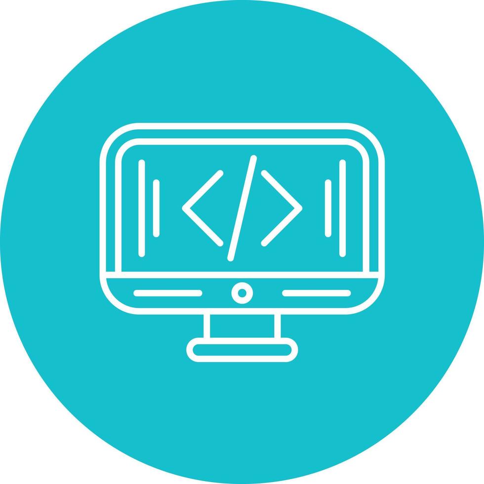 Programmer Line Circle Background Icon 17628102 Vector Art at Vecteezy