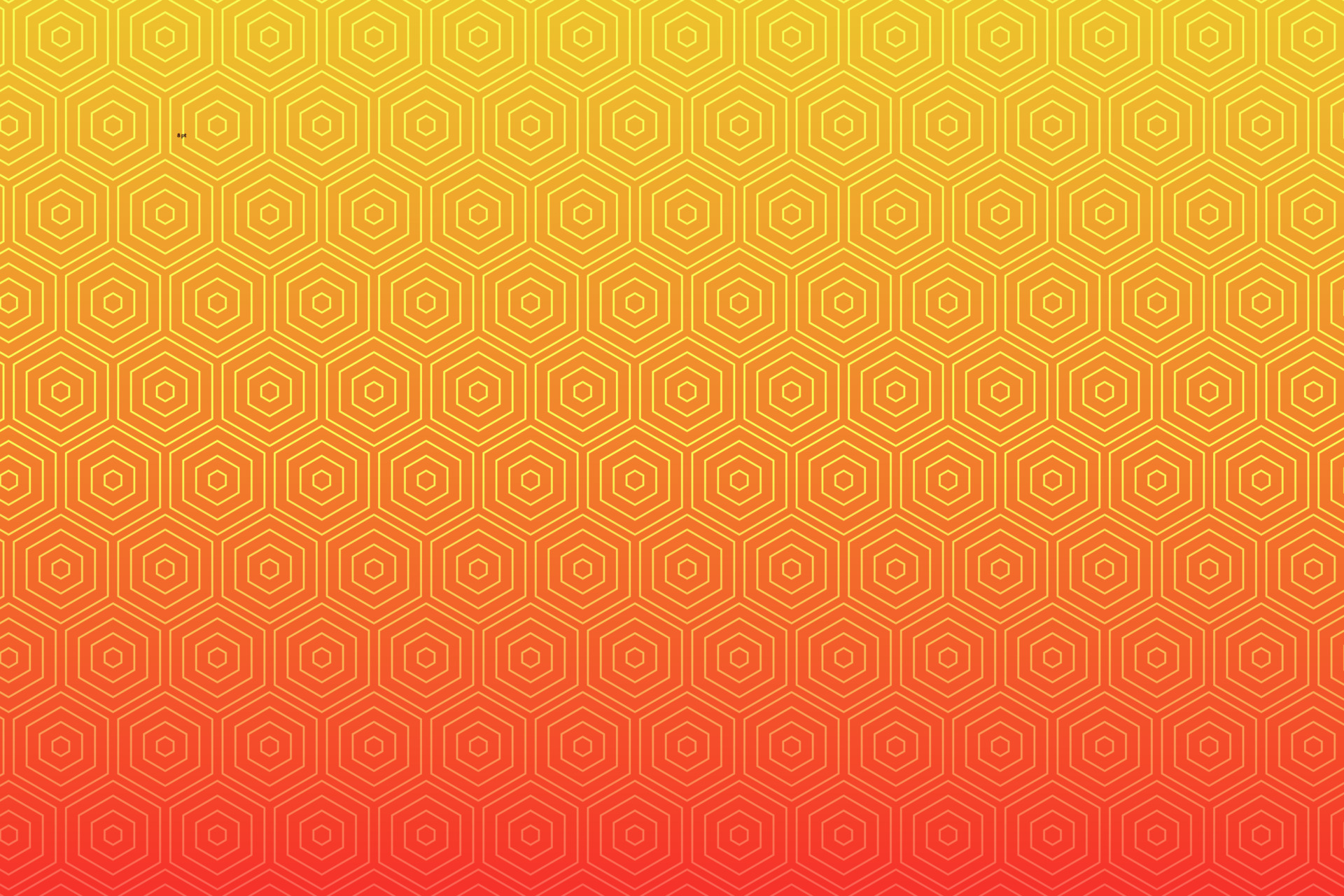 Pattern With Geometric Elements In Yellow Orange Tones Gradient