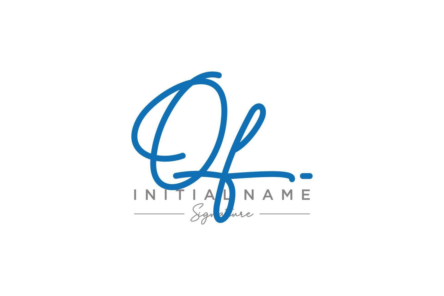 Initial QF signature logo template vector. Hand drawn Calligraphy ... Initial QF signature logo template vector. Hand drawn Calligraphy ...