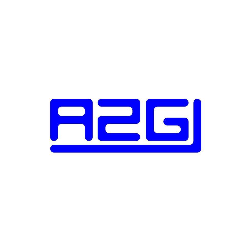 diseño creativo del logotipo de la letra azg con gráfico vectorial, logotipo simple y moderno ...