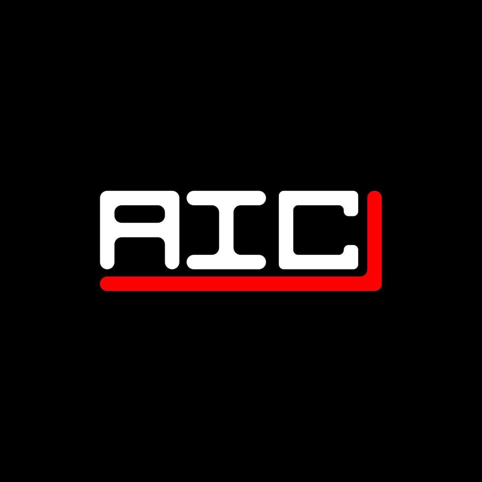 Diseño Creativo Del Logotipo De La Letra Aic Con Gráfico Vectorial