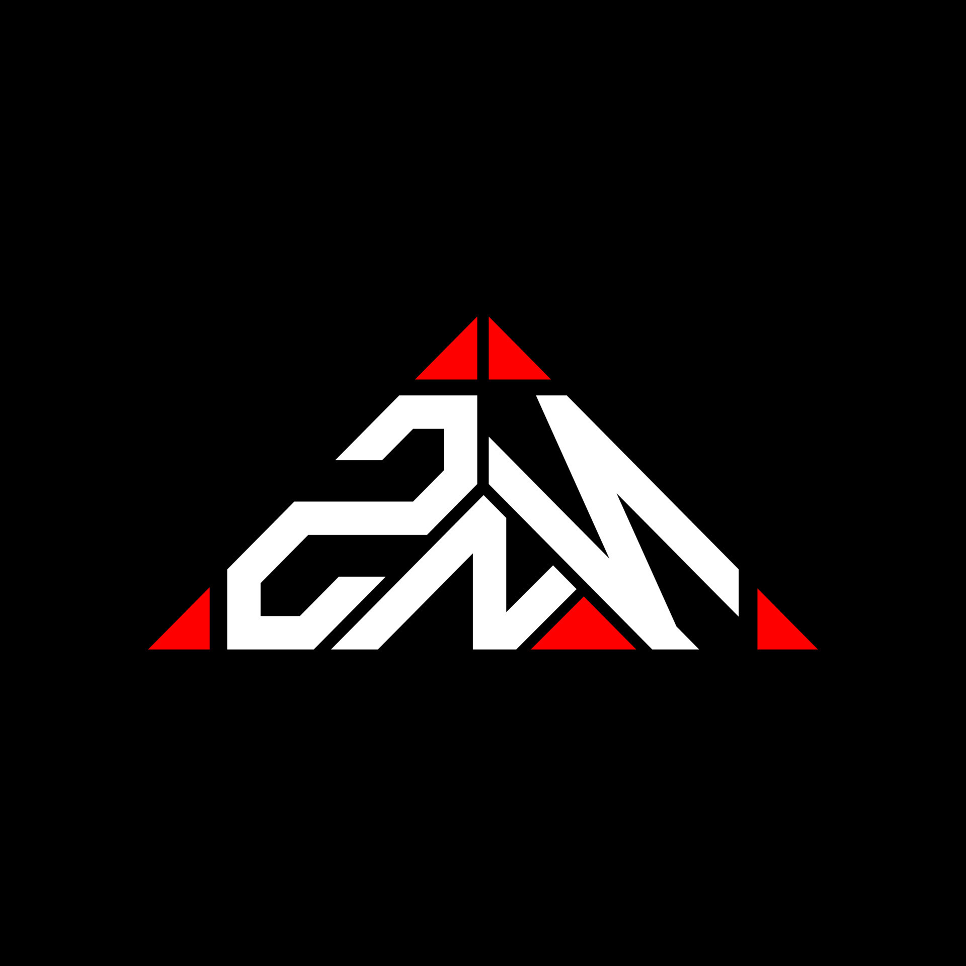 Diseño creativo del logotipo de la letra znn con gráfico vectorial, logotipo simple y moderno de ...