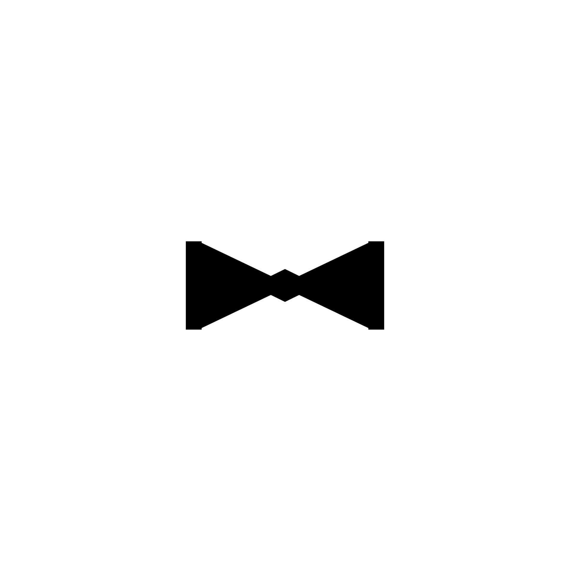 Bow tie icon. Simple style man fashion poster background symbol. Bow ...