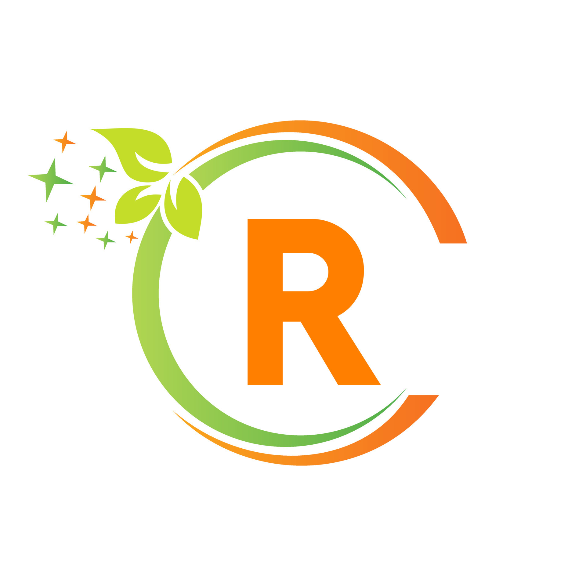 Letter R Cleaning Service House Logo Template Vacuum Cleaner, Bucket, Spring Cleaning Logotype ...