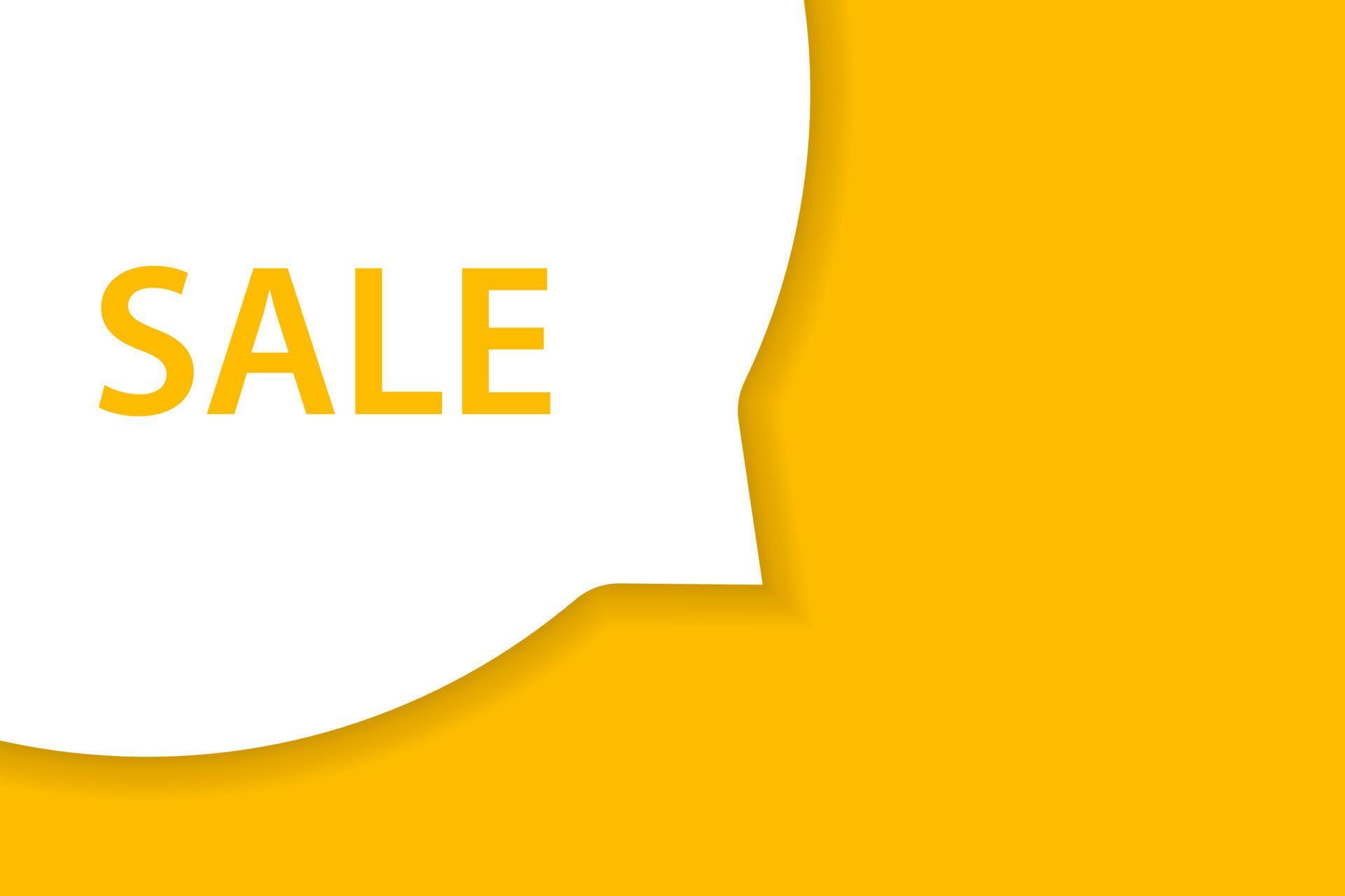 SALE speech bubble banner vector with copy space for business, marketing, flyers, bunners ...