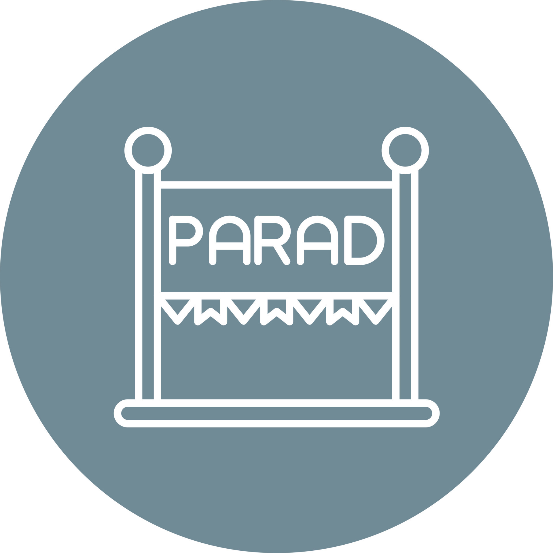 Parade Line Circle Background Icon 17643268 Vector Art at Vecteezy