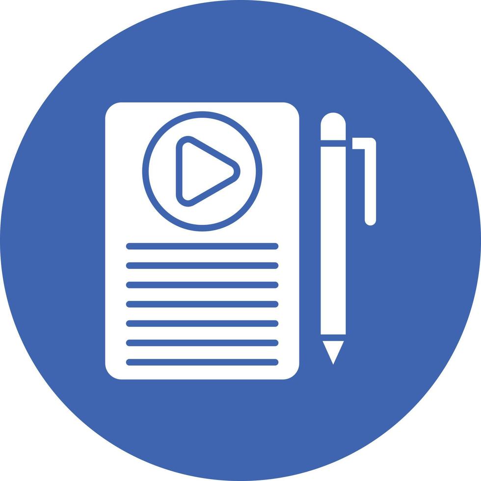 Script Glyph Circle Background Icon 17645361 Vector Art at Vecteezy