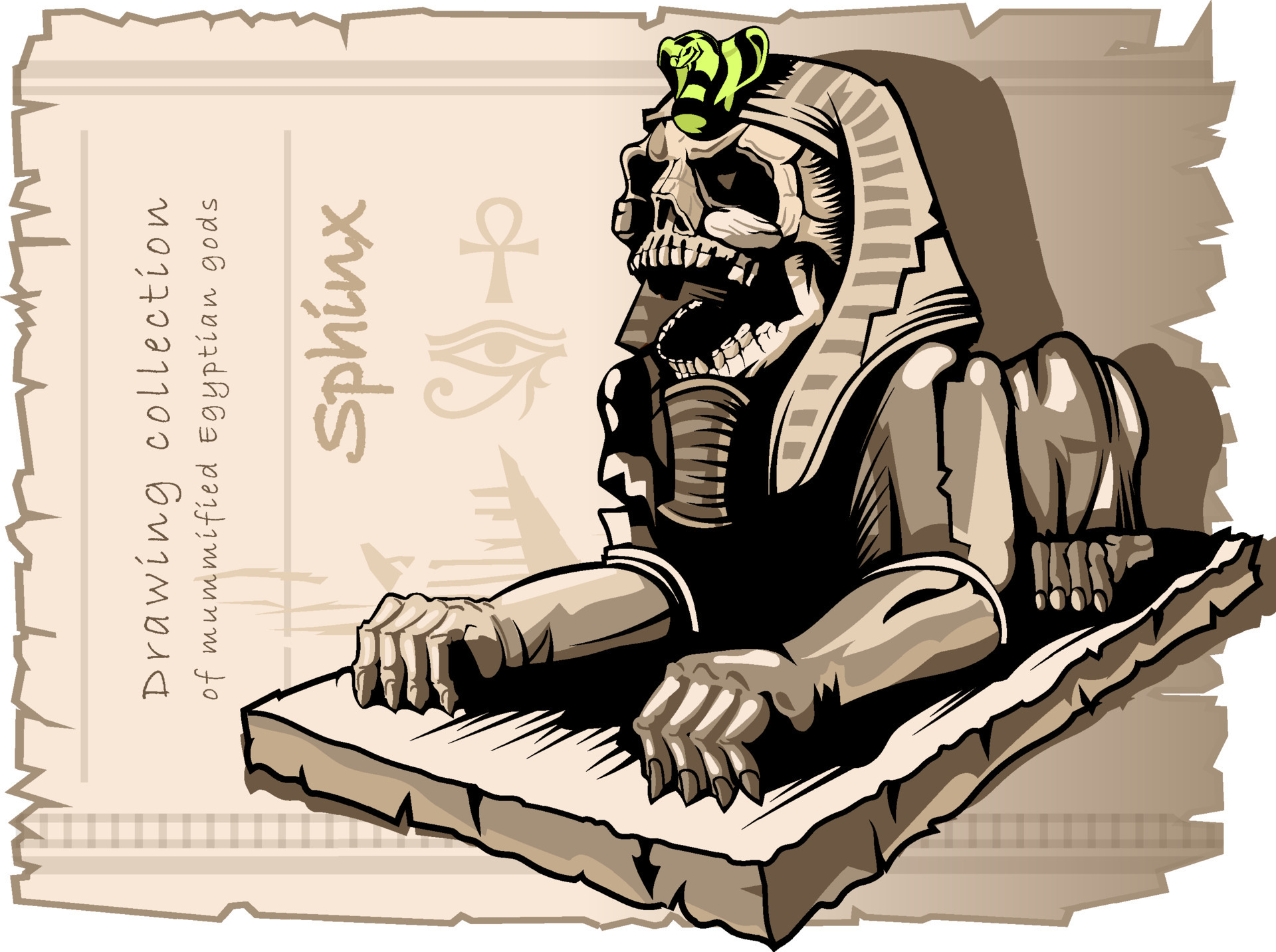Sphinx Vector Drawing