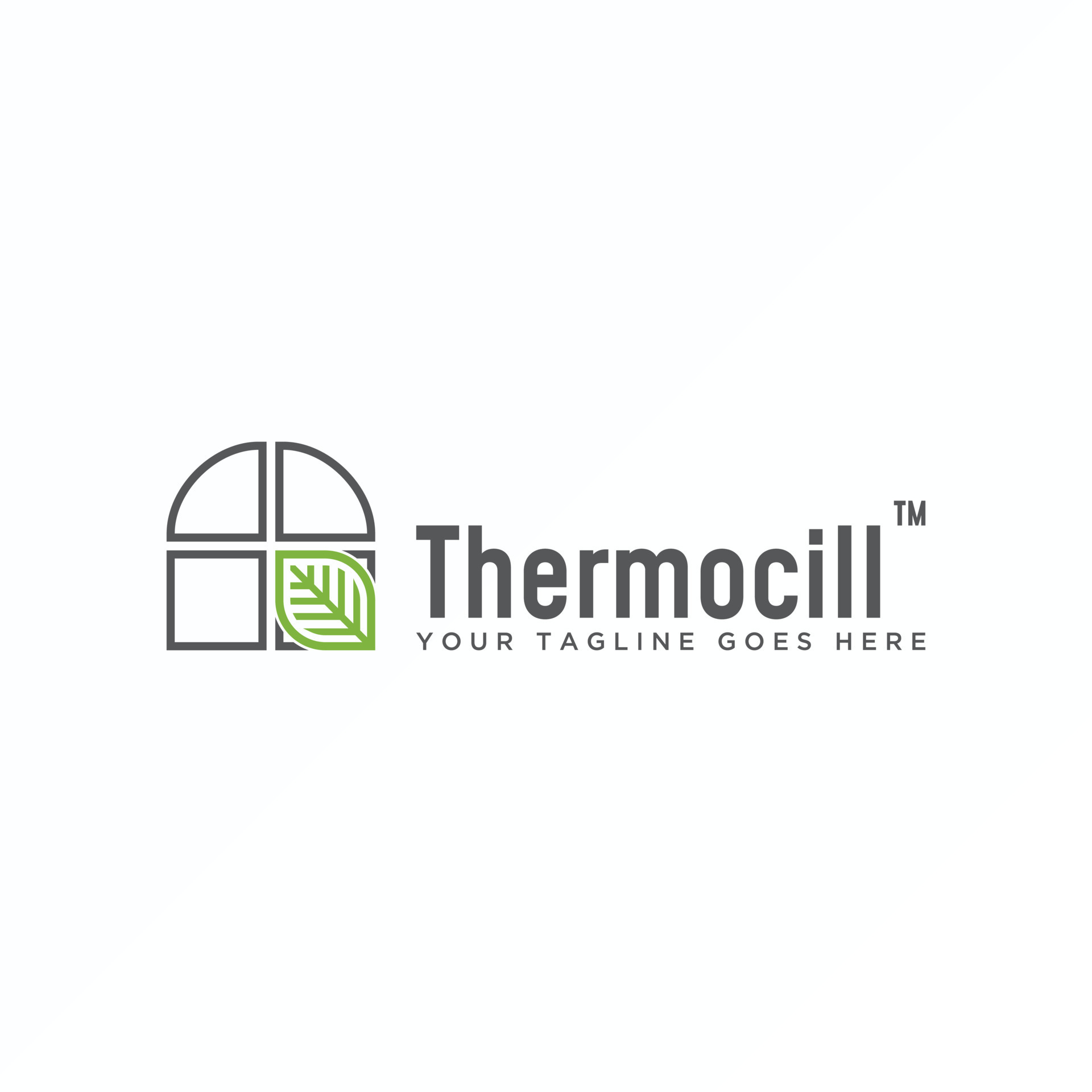 Simple and unique line Leaf with window image graphic icon logo design abstract concept vector ...