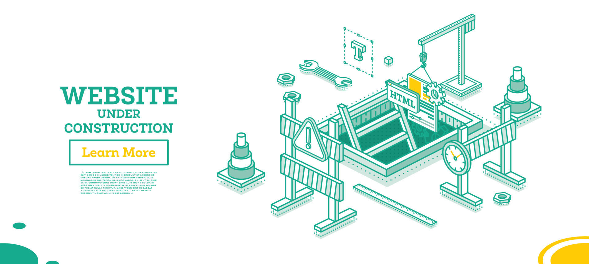 Web Page of Website Under Construction. Isometric Outline Concept ... Web Page of Website Under Construction. Isometric Outline Concept ...