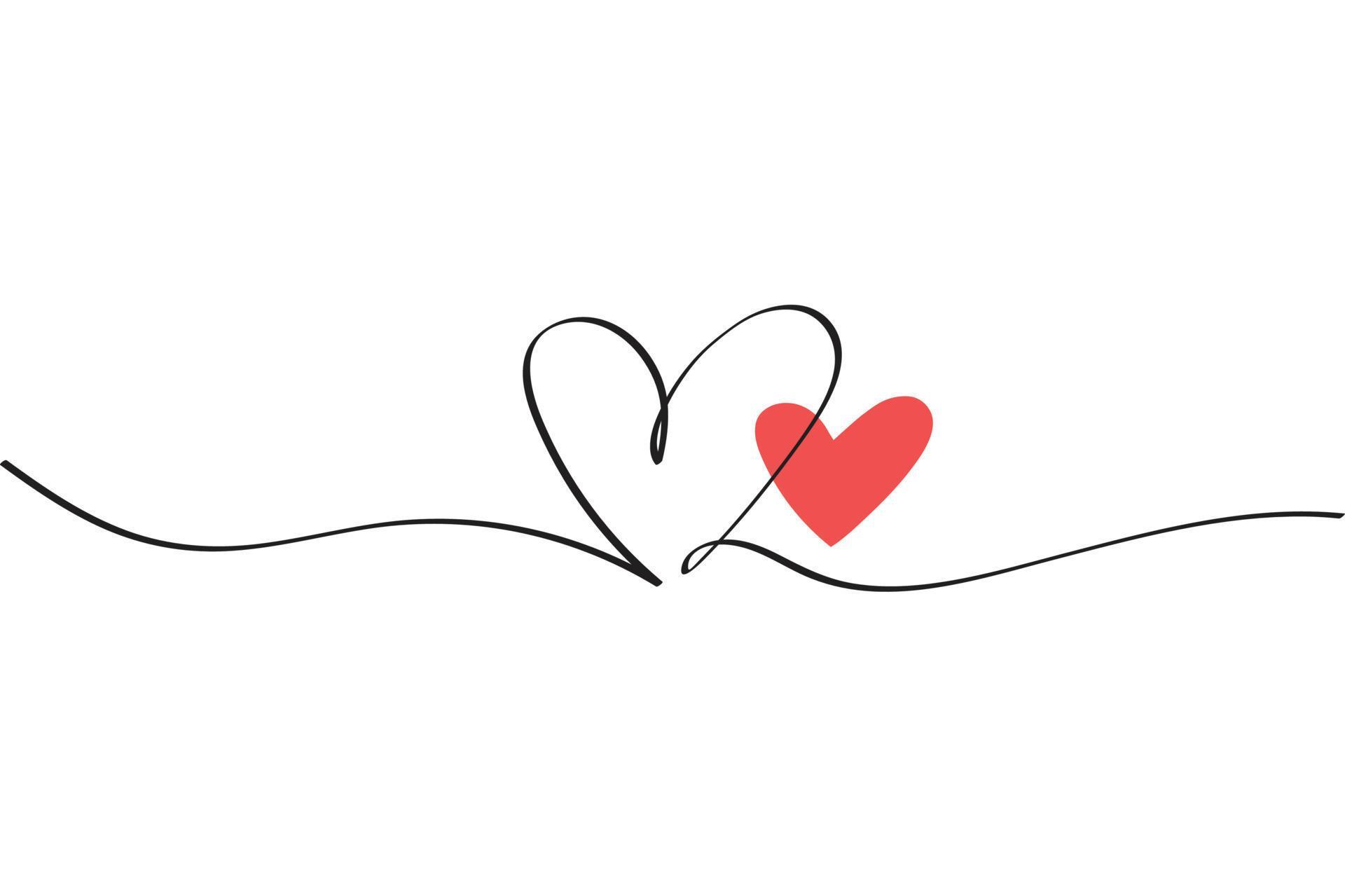 Vector lined heart shape on white background 17655062 Vector Art at Vecteezy