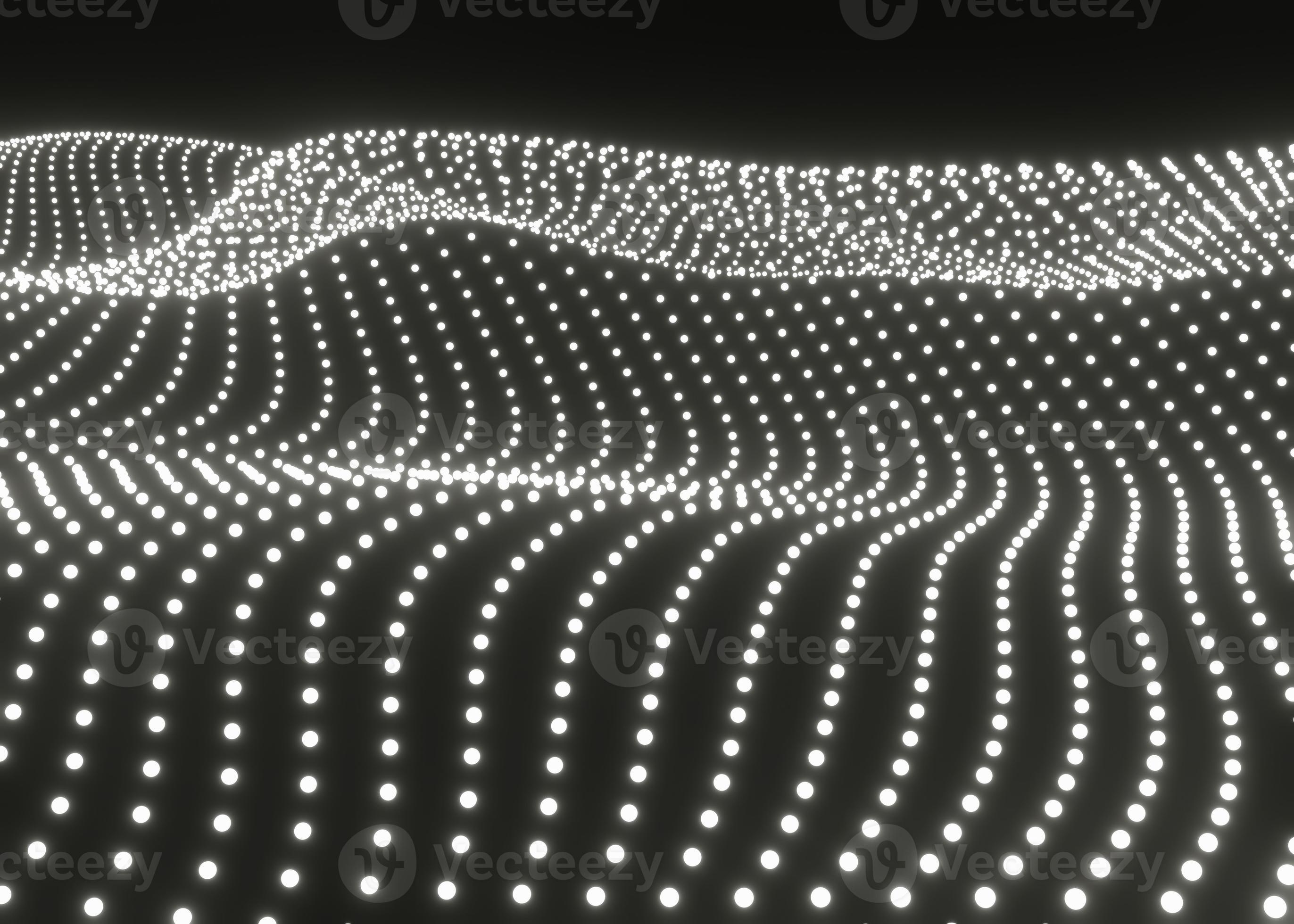 Abstract White Background Of Points Big Data Stream Digital Particle Wave Background 17661278