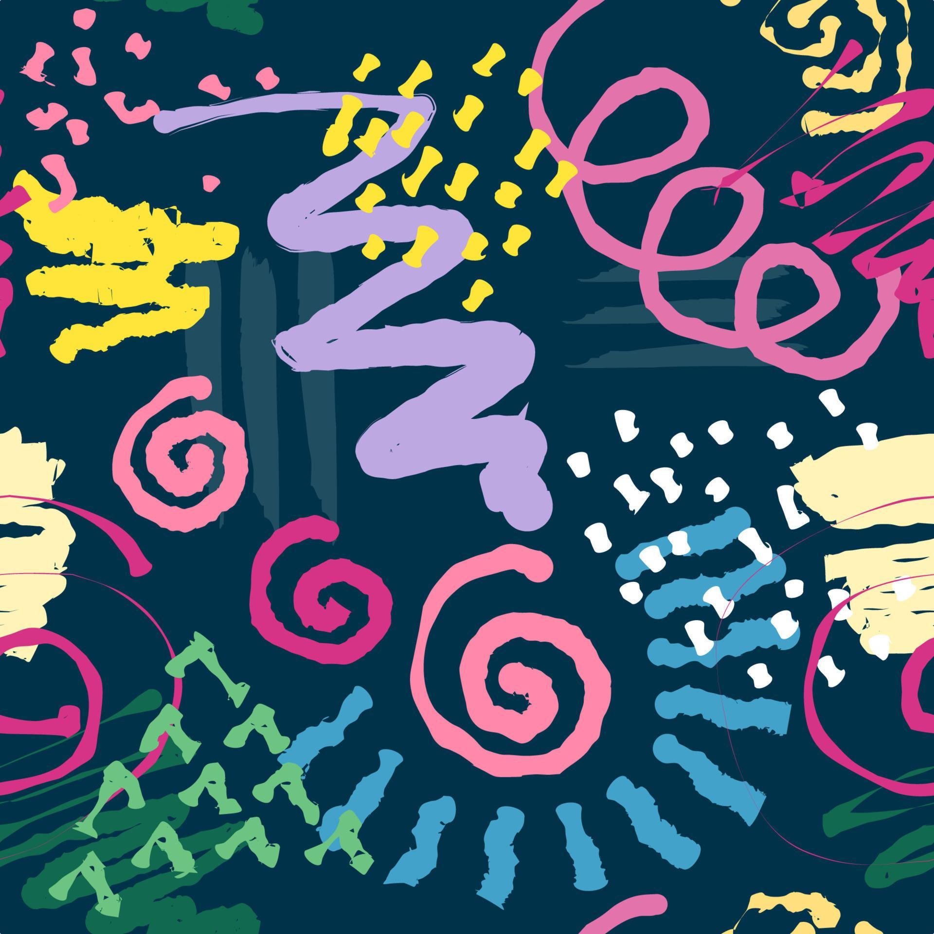 Hand Drawn Brush Stroke Seamless Pattern 17661363 Vector Art at Vecteezy