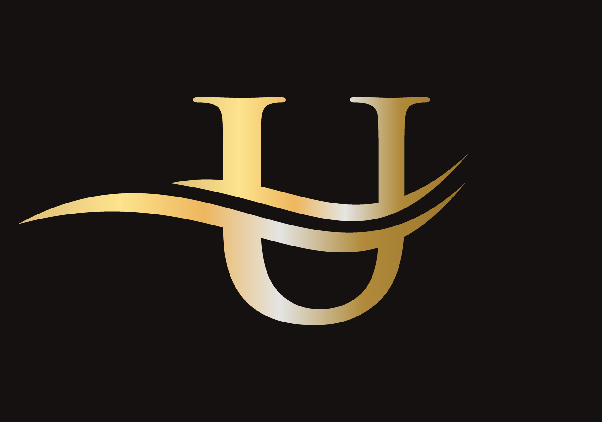 Letter U Logo Sign Design With Water Wave Concept 17663507 Vector Art at Vecteezy