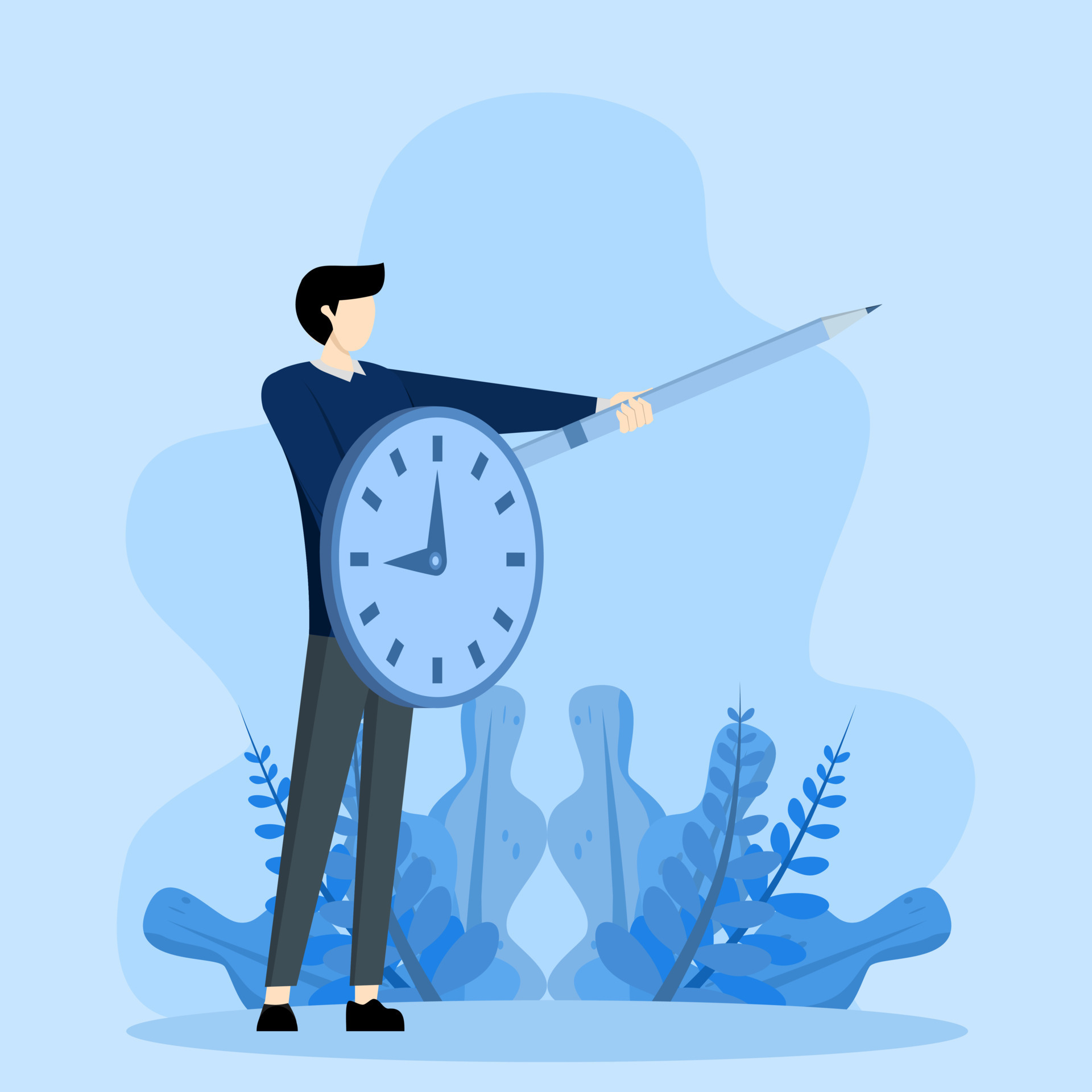 Time Management Or Project Deadline Challenge Concept Fighting