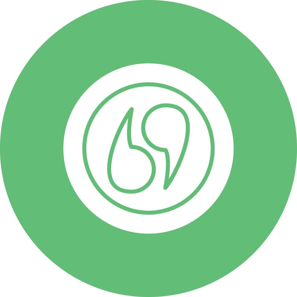 Quote Glyph Circle Background Icon 17665880 Vector Art at Vecteezy