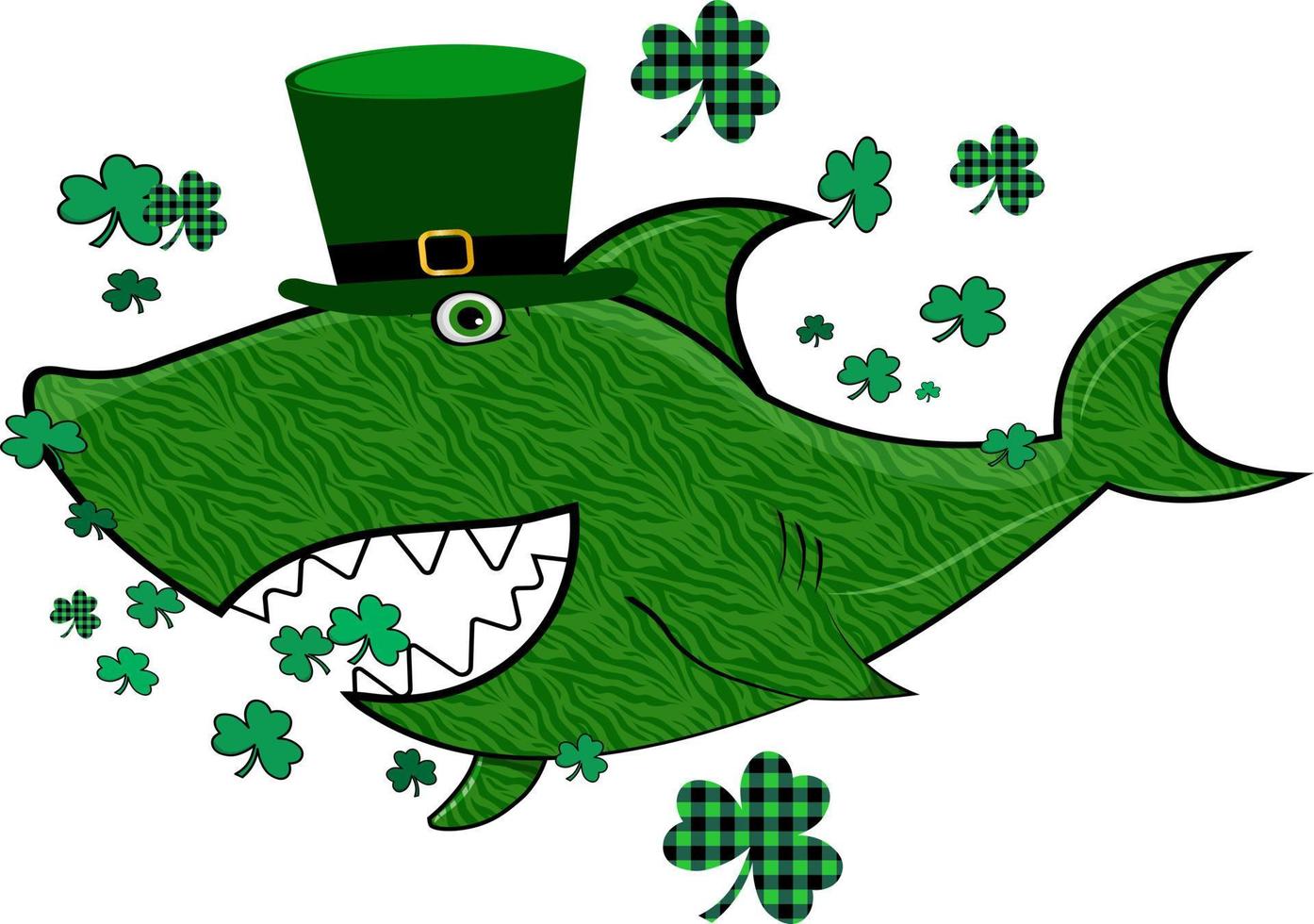 ST Patricks Shark 17667401 Vector Art at Vecteezy
