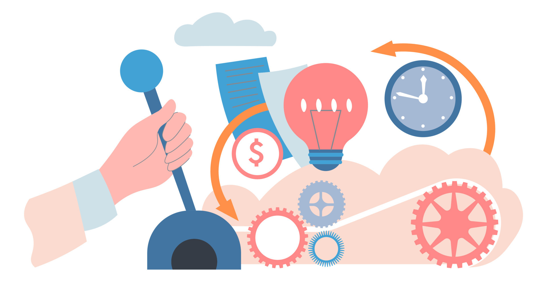 Business tools for development and growth vector 17670059 Vector Art at ...