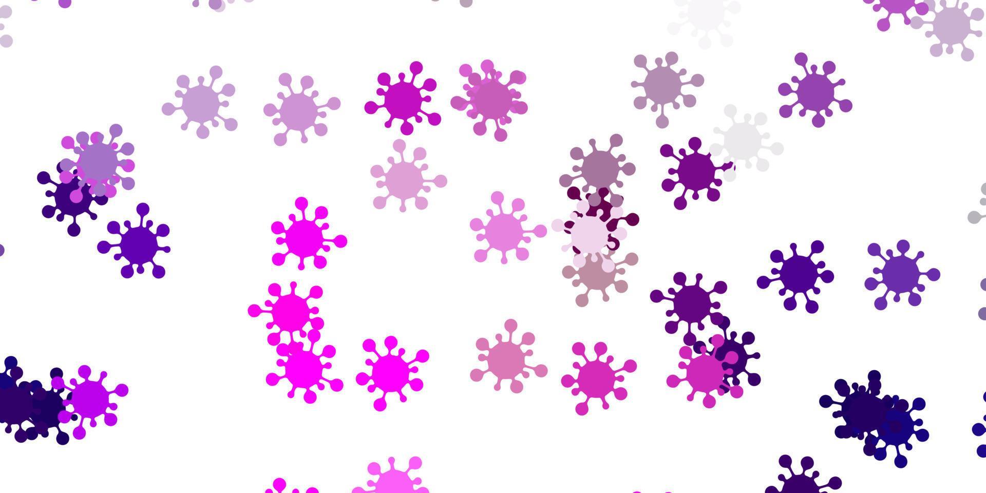 Light Purple Pink Vector Texture With Disease Symbols 17670371 Vector Art At Vecteezy