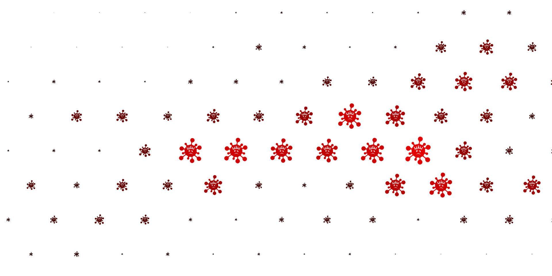 Light Red vector pattern with coronavirus elements. 17670615 Vector Art ...