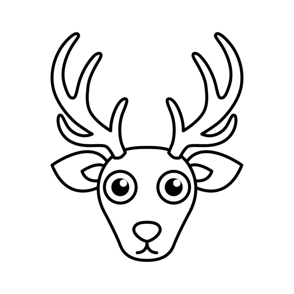 Deer Head Icon Vector Illustration 17671028 Vector Art At Vecteezy