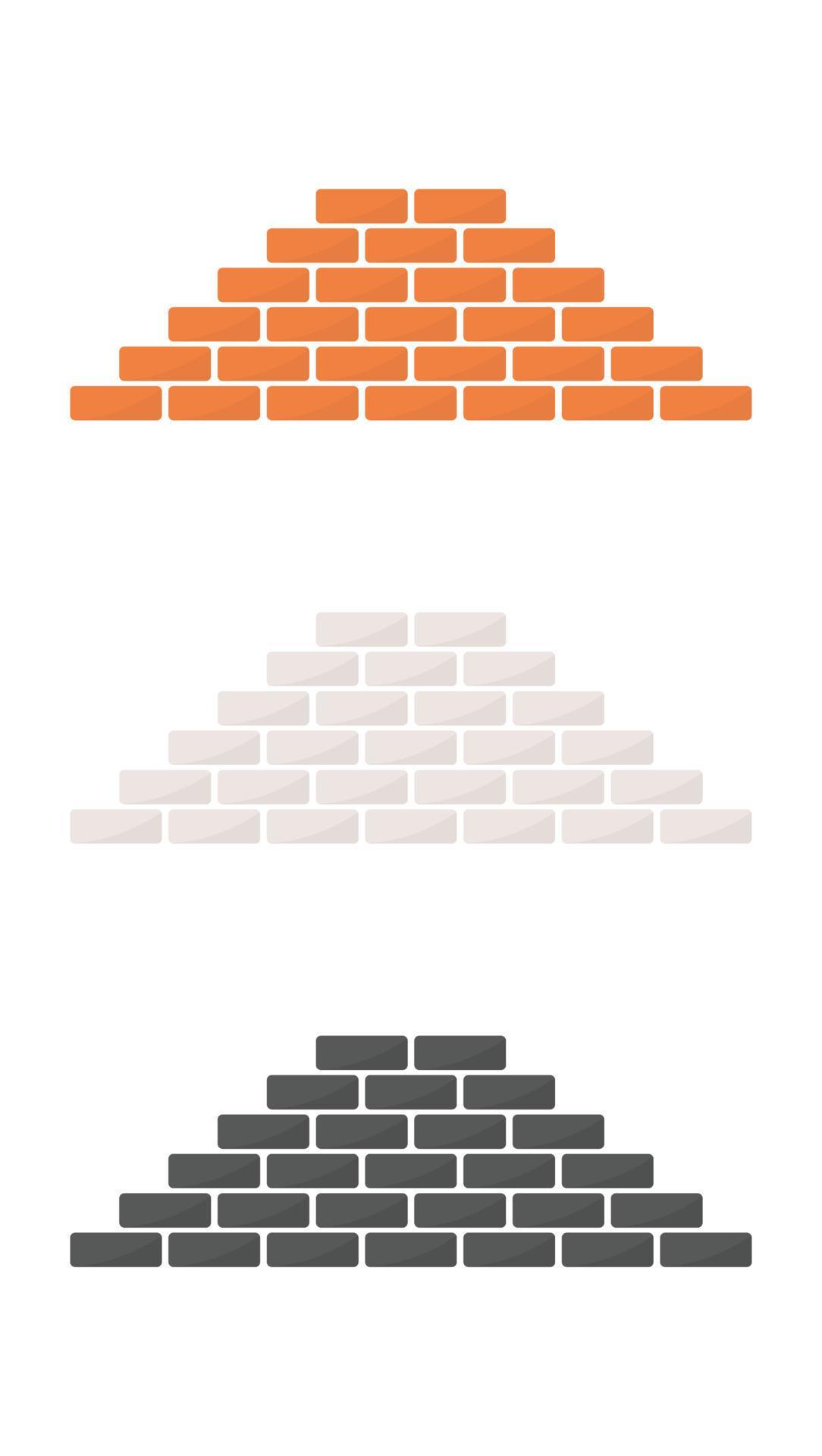 Brick wall vector. brick pattern. brick wall on white background ...