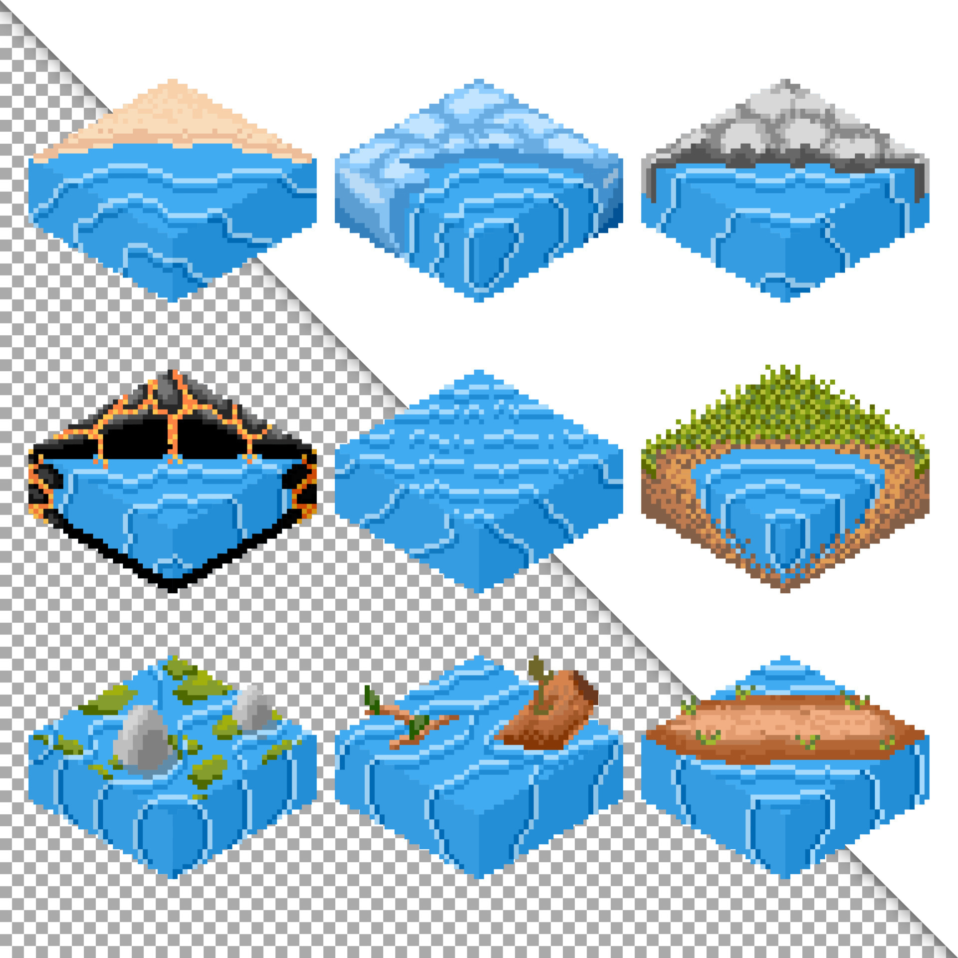 vector libre agua isométrica pixel art juego activo 17678887 Vector en ... vector libre agua isométrica pixel art juego activo 17678887 Vector en ...