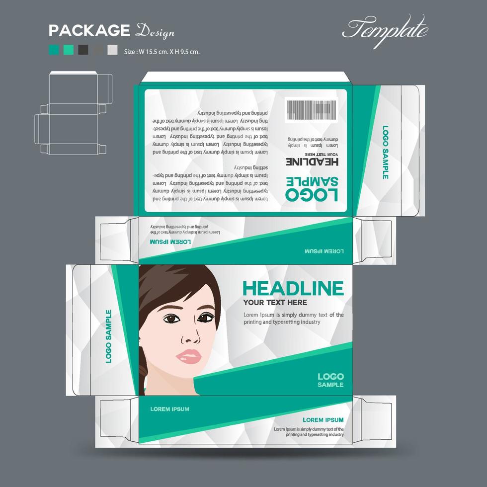 Supplements And Cosmetic Box Design Package Design Template Box