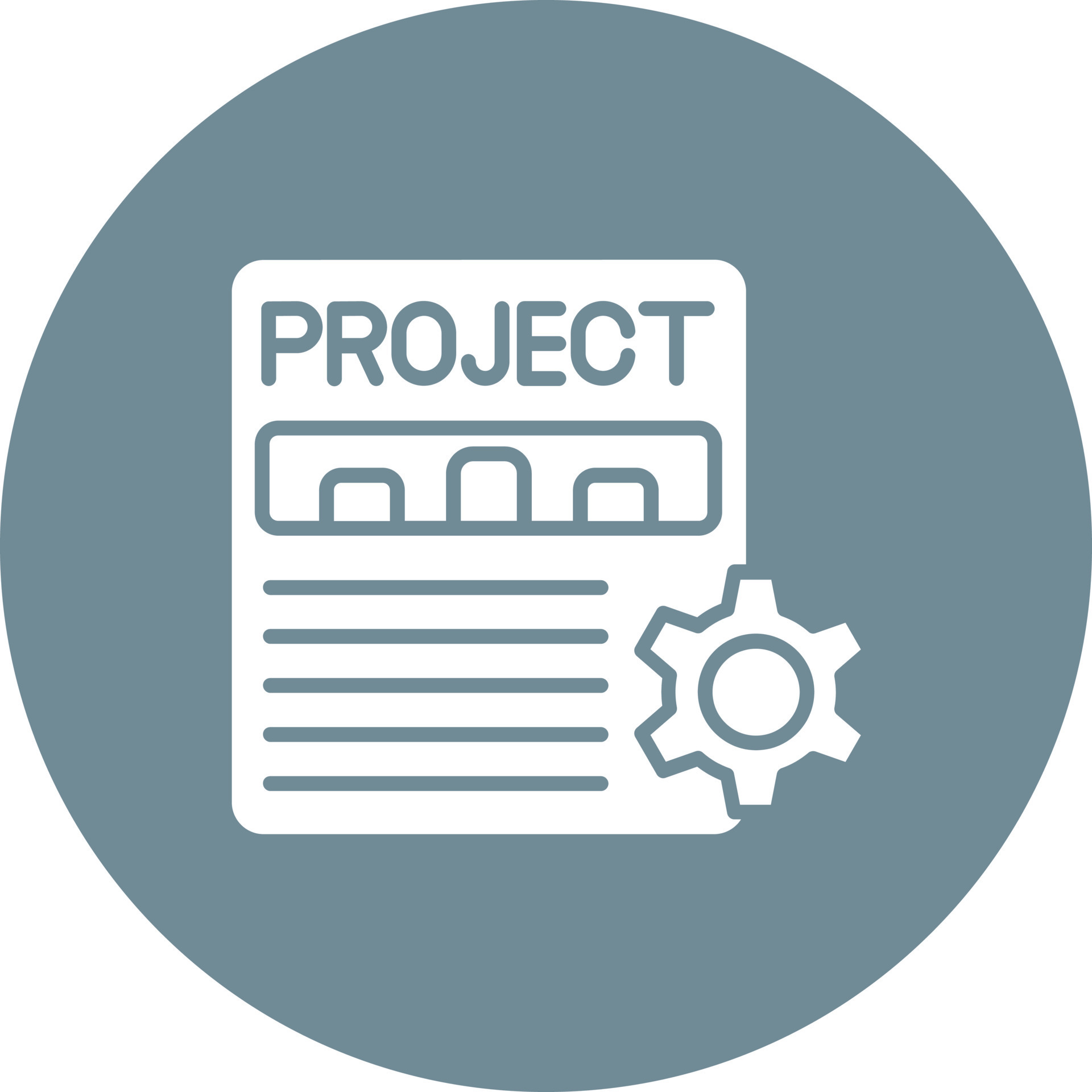 Projects Glyph Circle Background Icon 17679088 Vector Art at Vecteezy