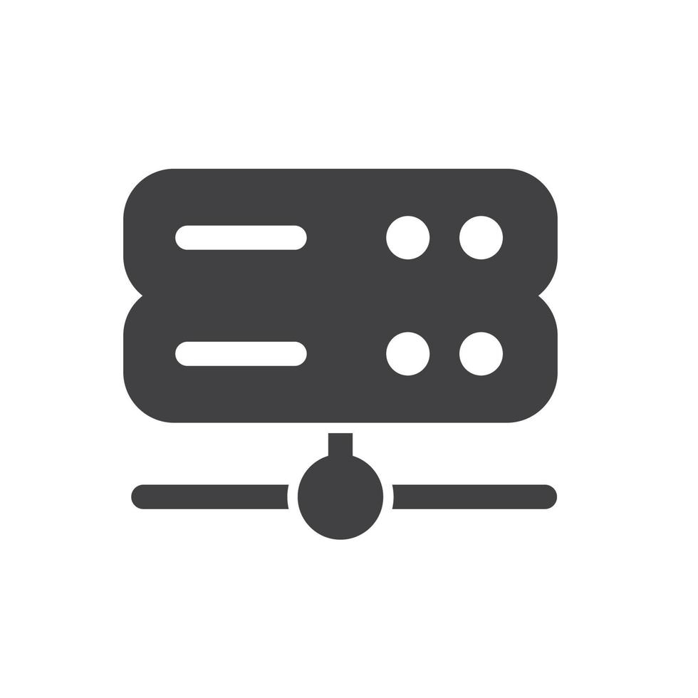 server icon solid 17682170 Vector Art at Vecteezy