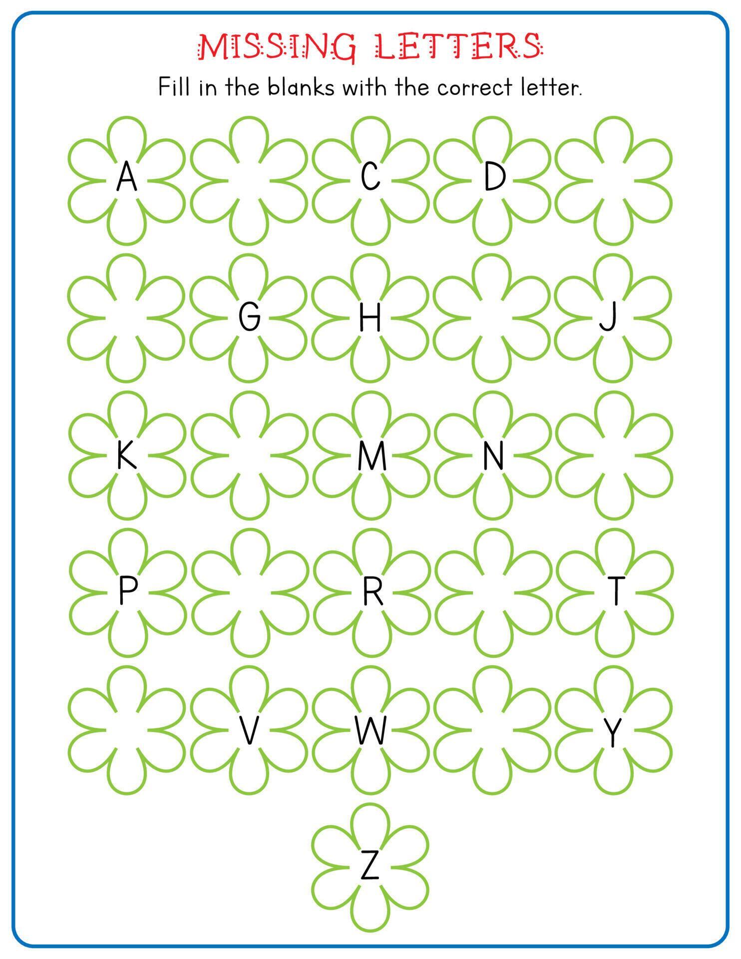 Missing letters educational game for kids. English alphabet learning ...