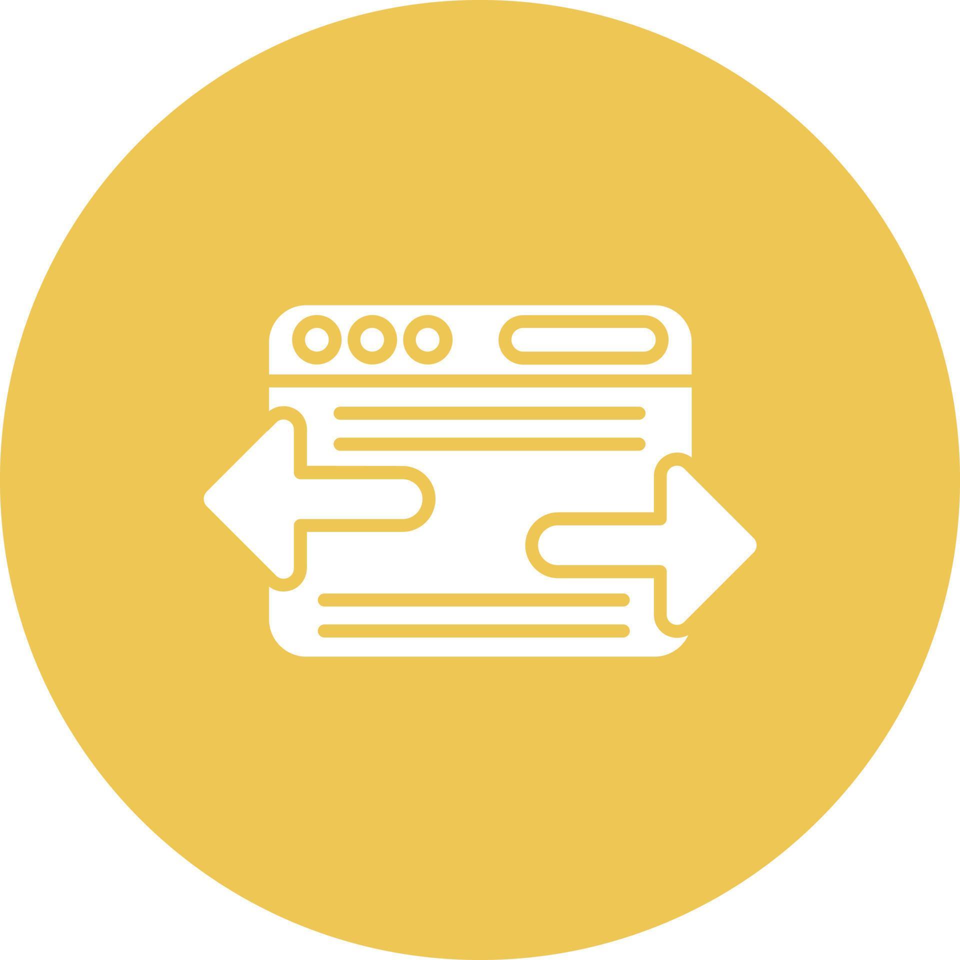 Reciprocal Link Glyph Circle Background Icon 17688773 Vector Art at ...