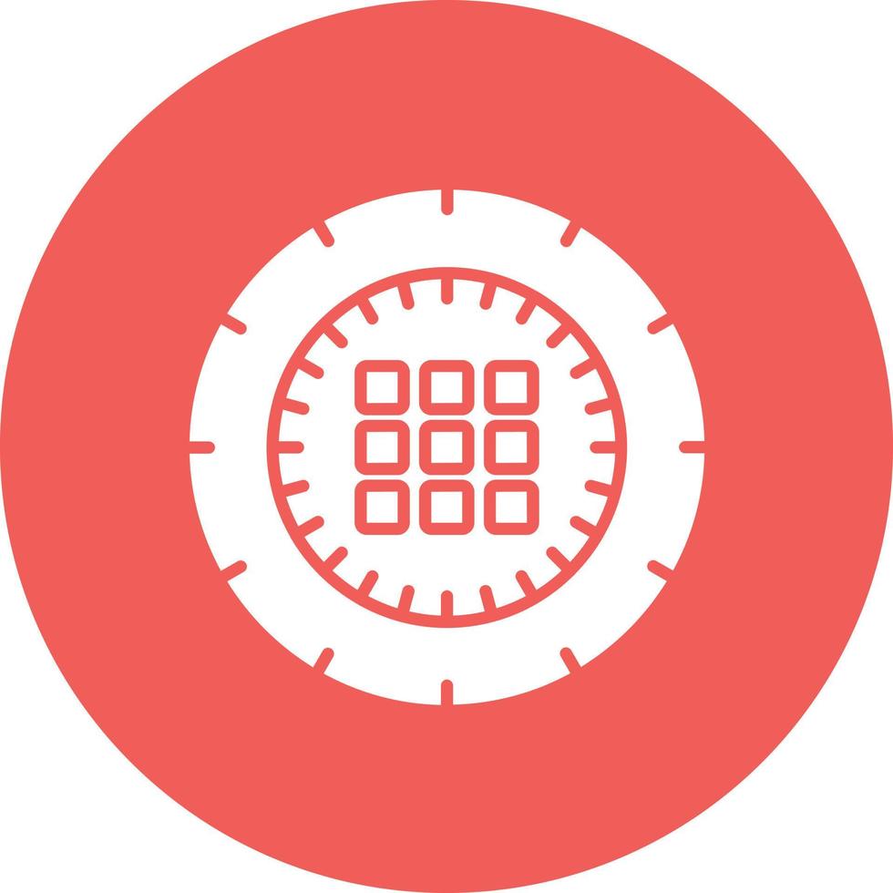 Granular Targeting Glyph Circle Background Icon 17688907 Vector Art at ...