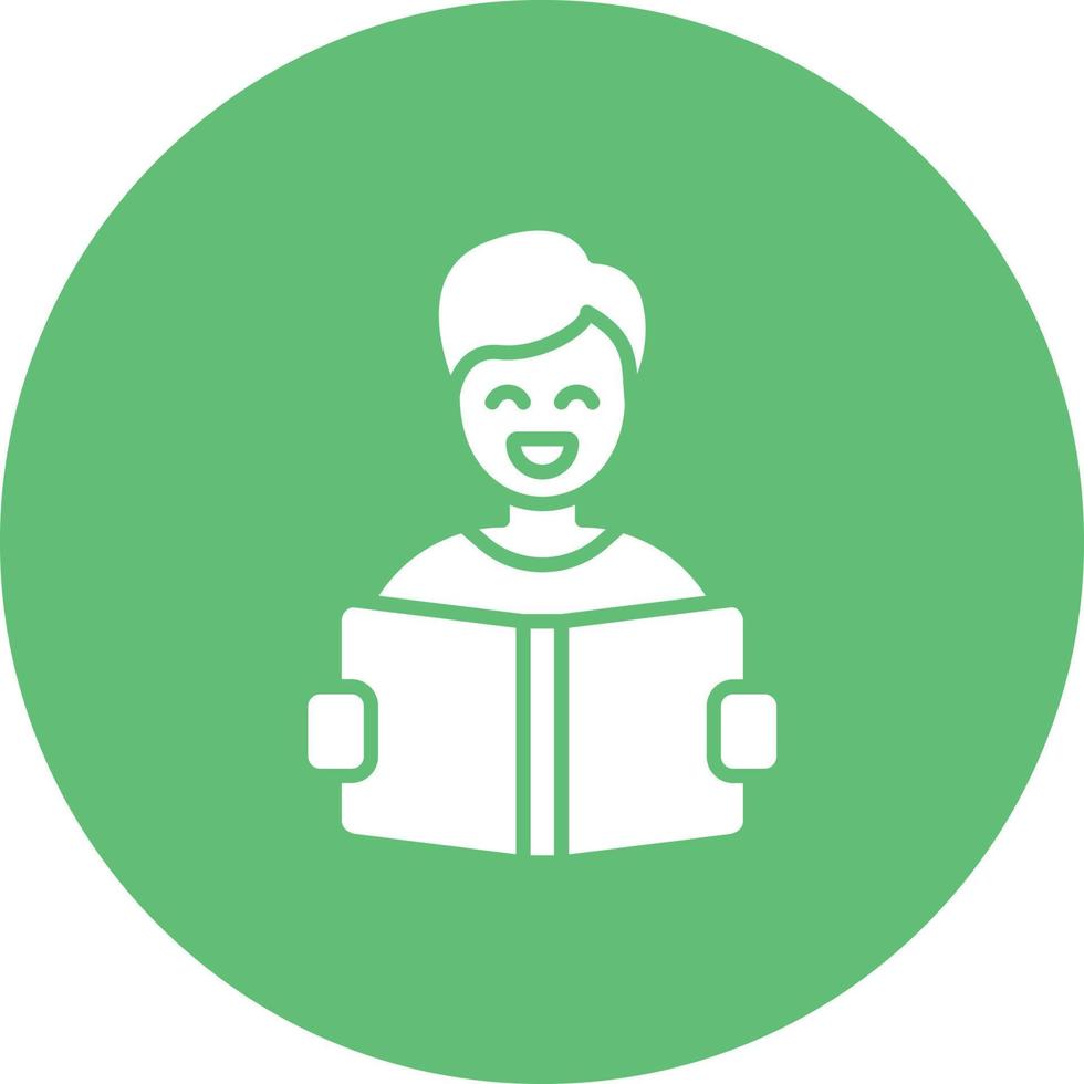 Reading Glyph Circle Background Icon 17689634 Vector Art at Vecteezy