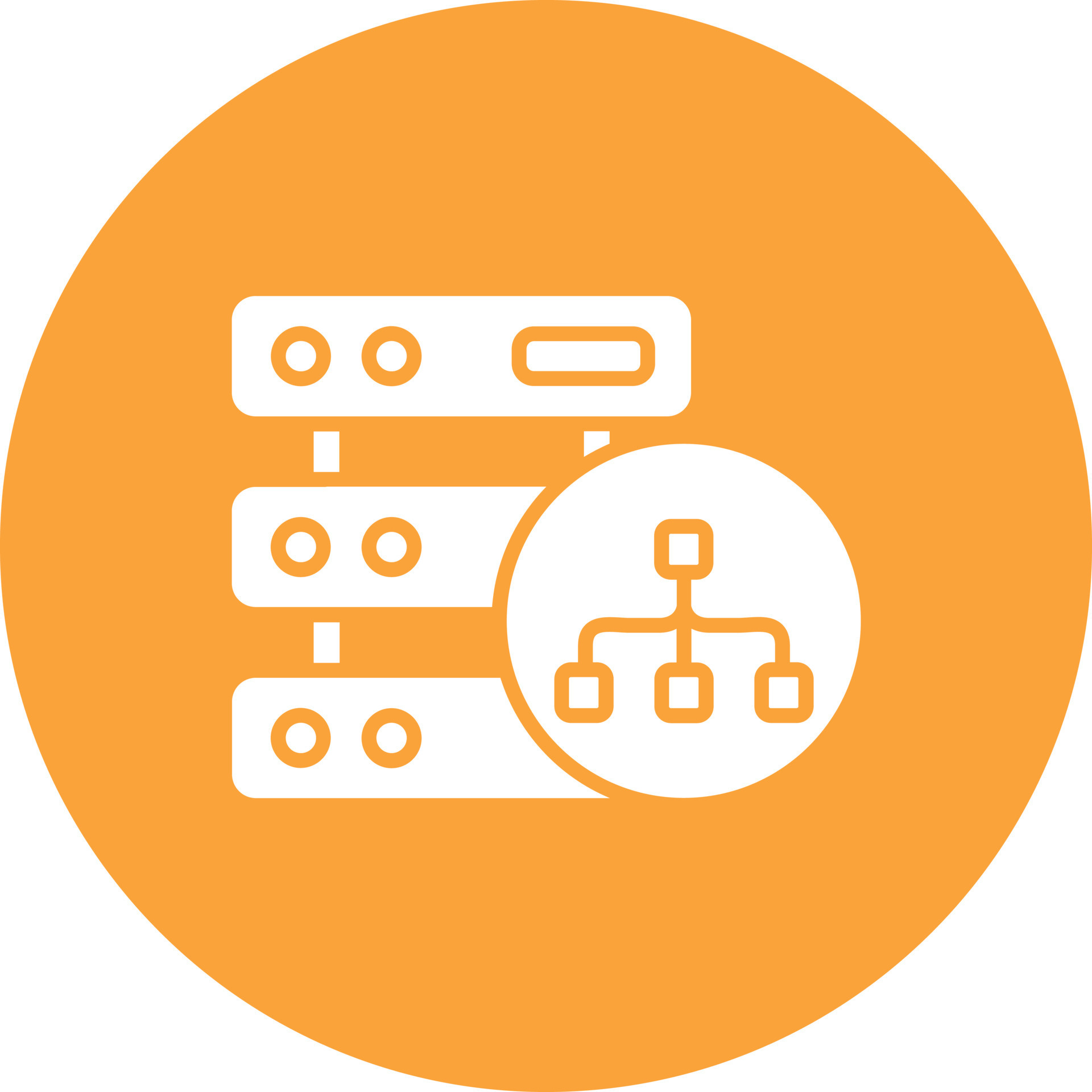 Database Architecture Glyph Circle Background Icon 17689825 Vector Art ...