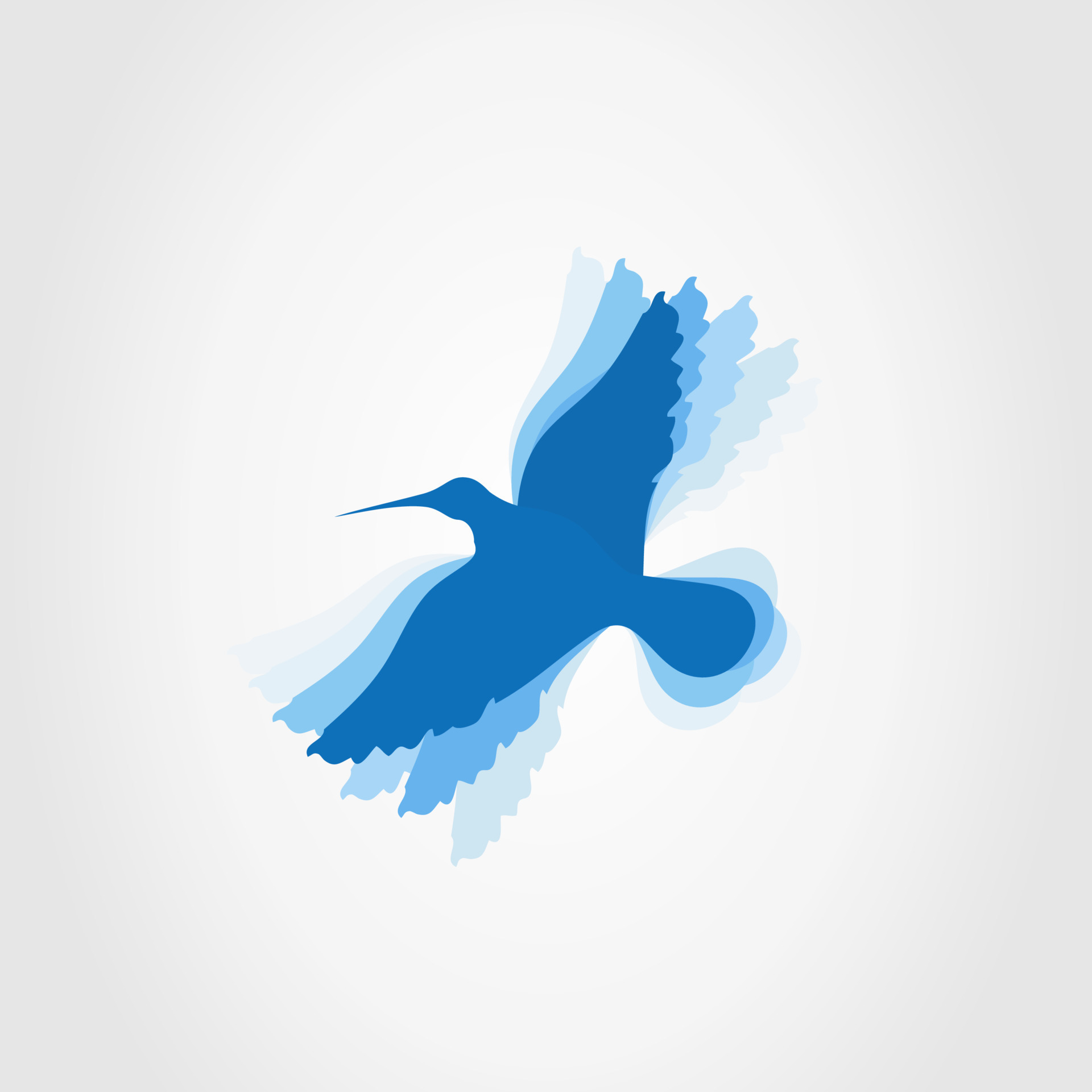 Abstraction a bird in flight. A vector illustration 17692000 Vector Art ...