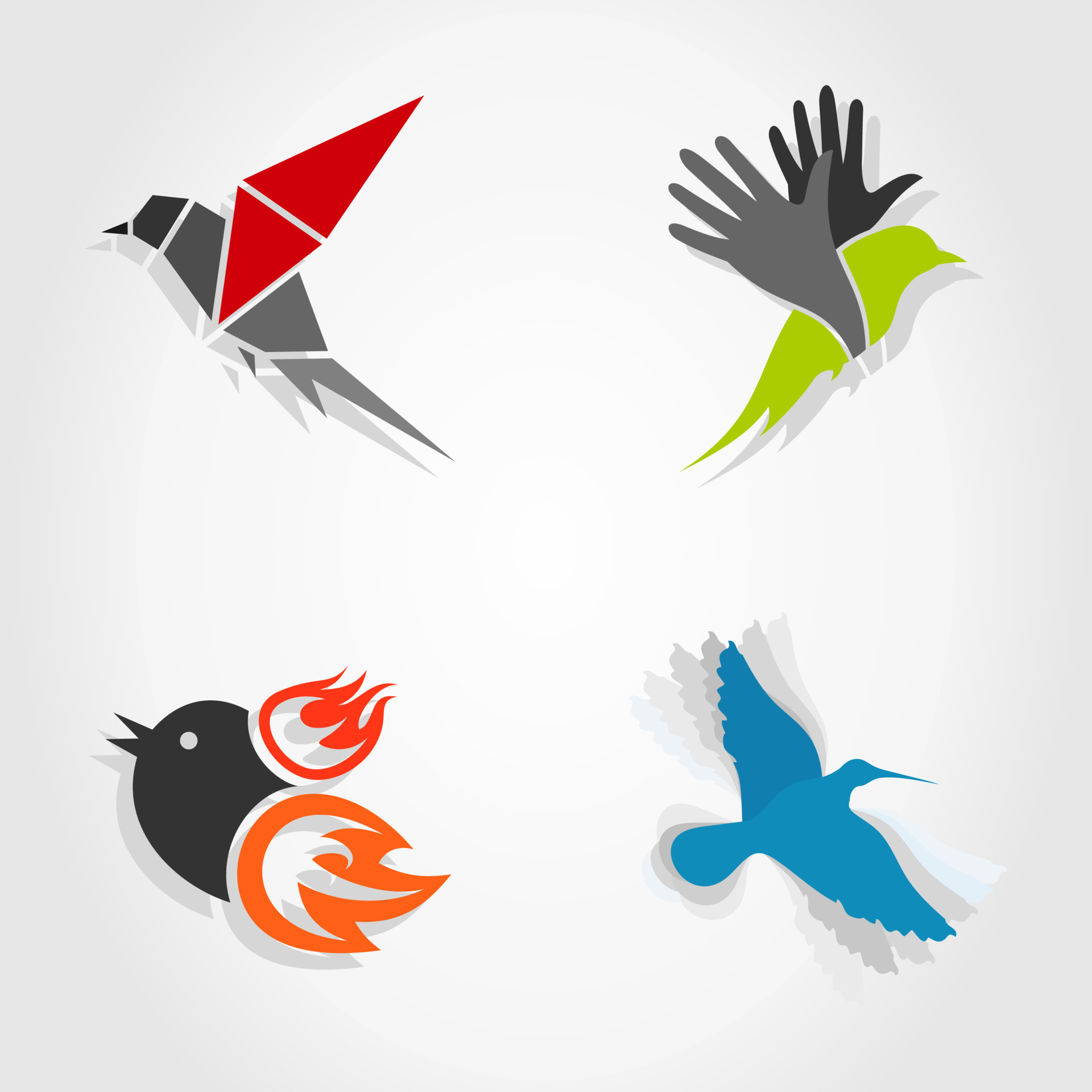 Abstraction a bird in flight. A vector illustration 17692126 Vector Art ...