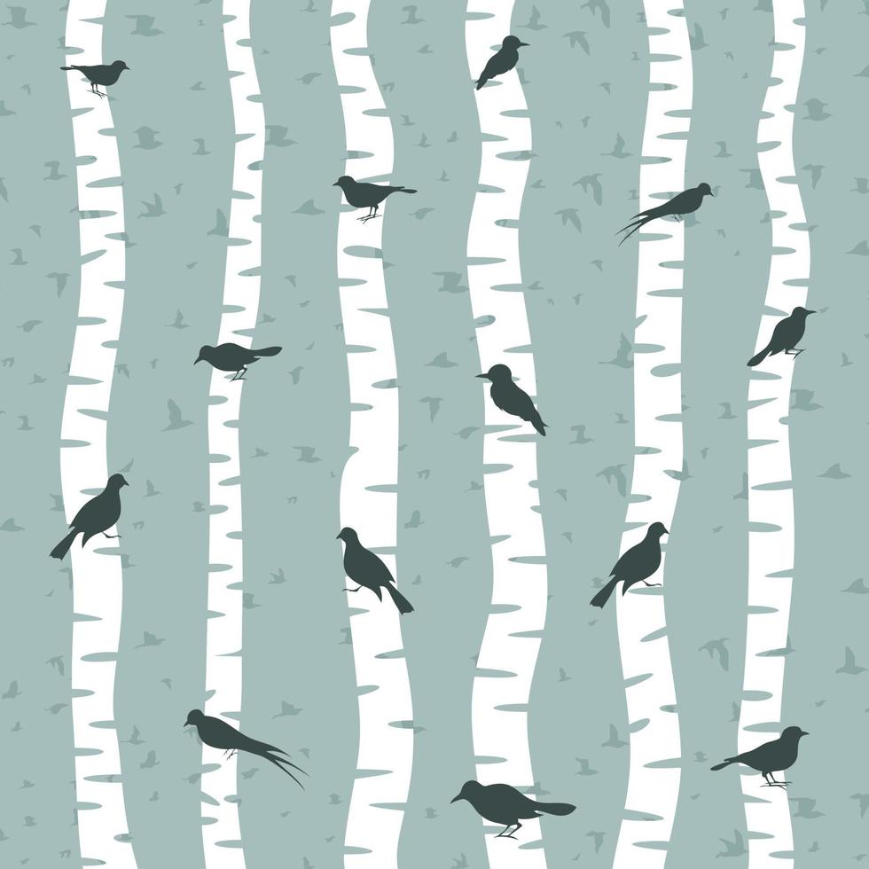 Birds sit on a tree. A vector illustration 17692202 Vector Art at Vecteezy
