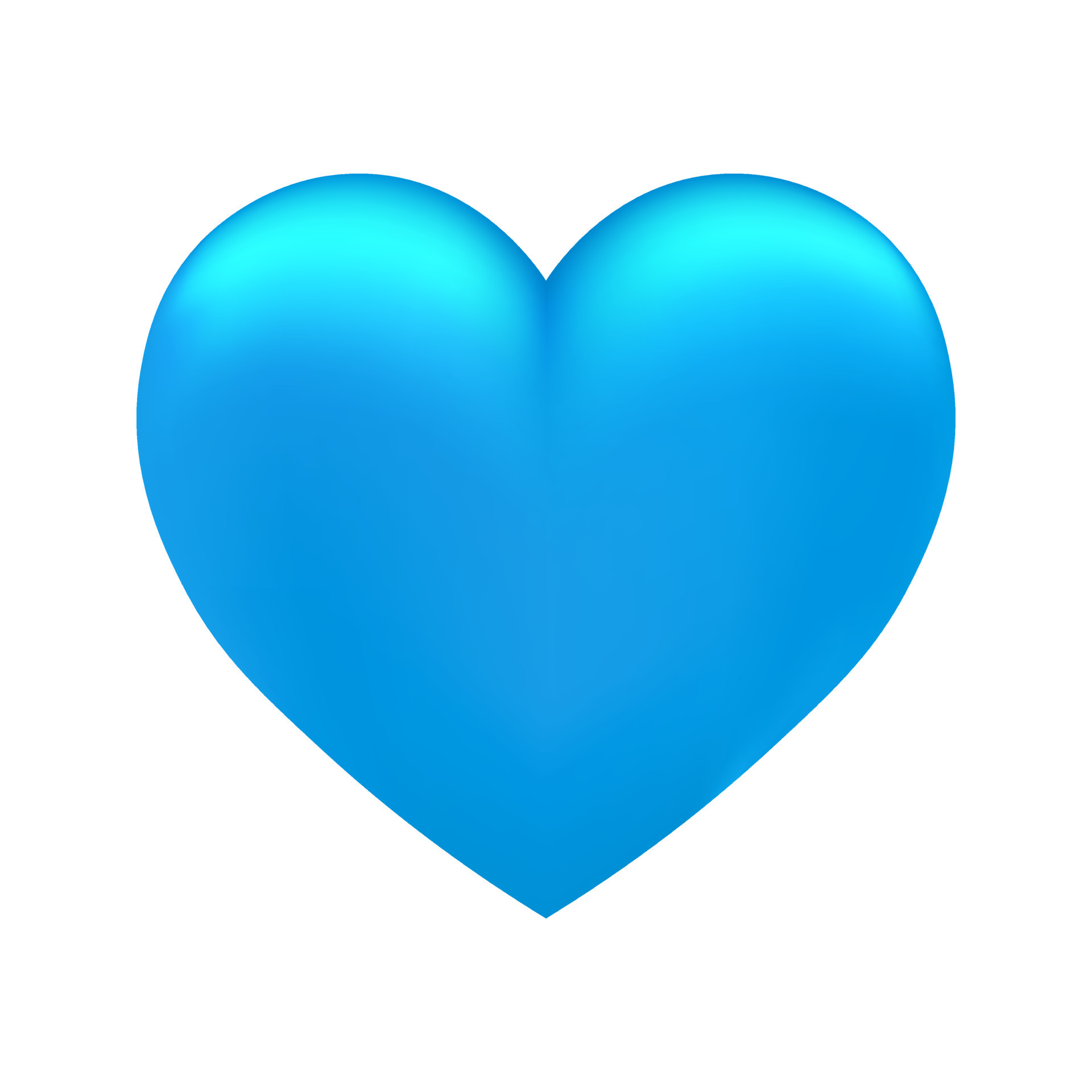 Volumetric shiny blue heart icon for St. Valentines Day 17692658 Vector ...
