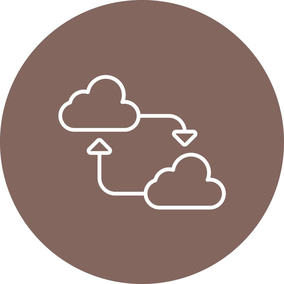 Data Synchronization Line Circle Background Icon 17695483 Vector Art At
