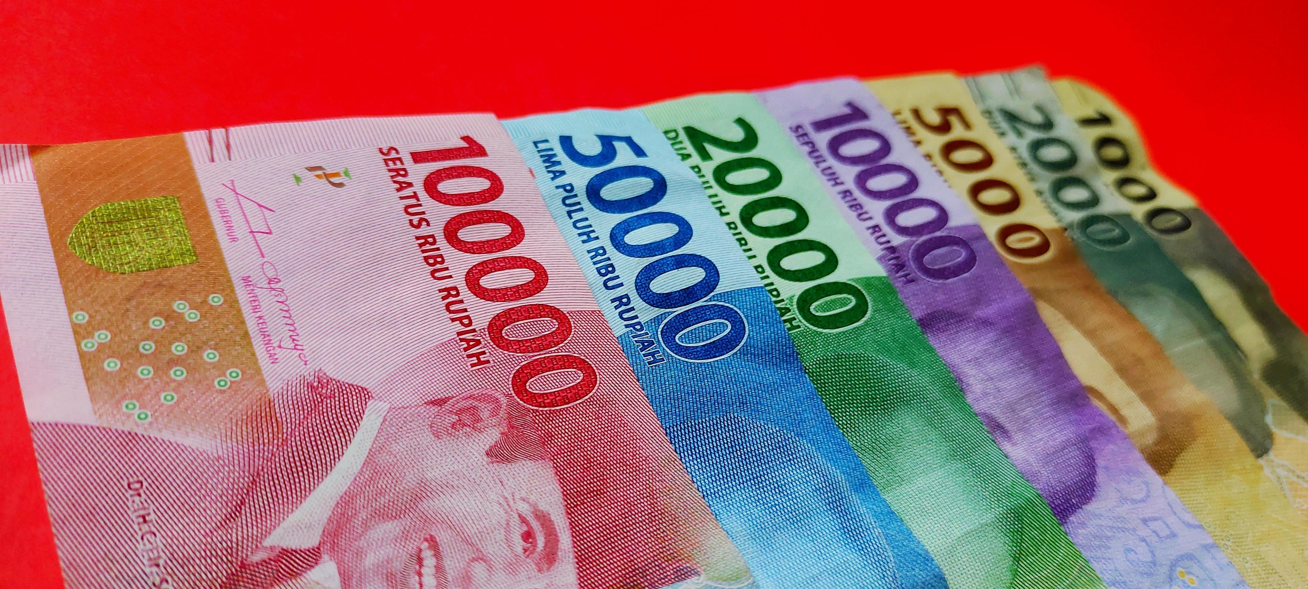 Close Up View Of Indonesian Rupiah Collection Of Banknotes Indonesian close-up-view-of-indonesian-rupiah-collection-of-banknotes-indonesian