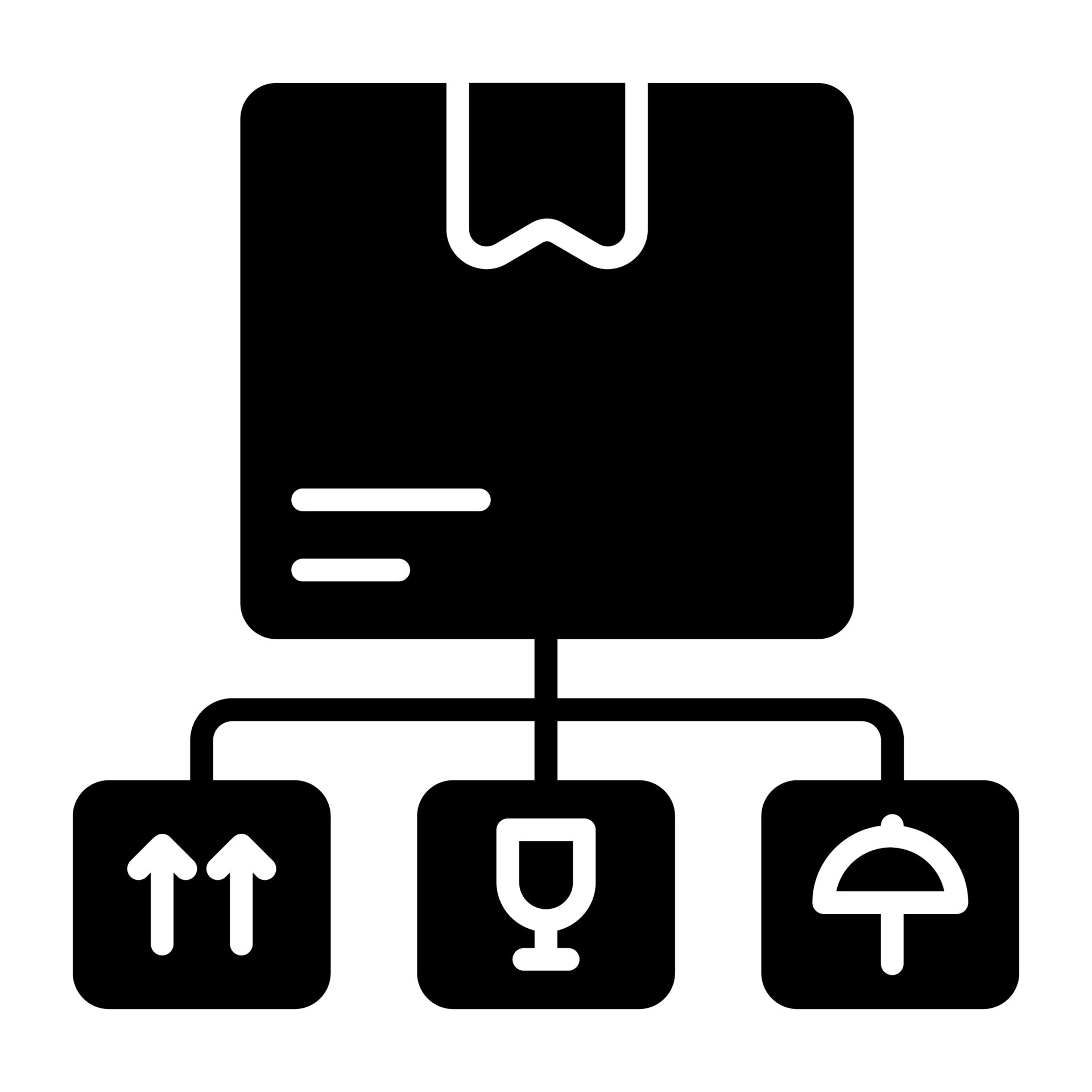 Parcel handling instructions vector icon design for premium use ...