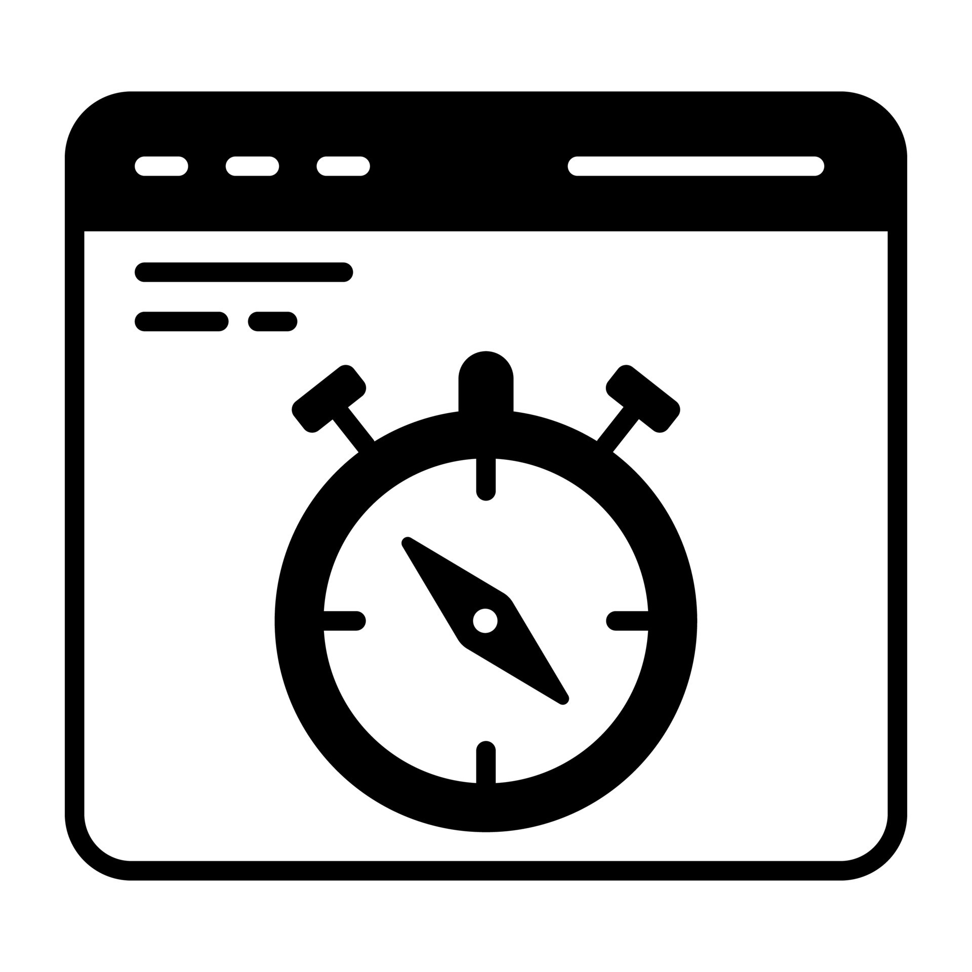 Web page with timer vector icon in editable style 17709212 Vector Art ...